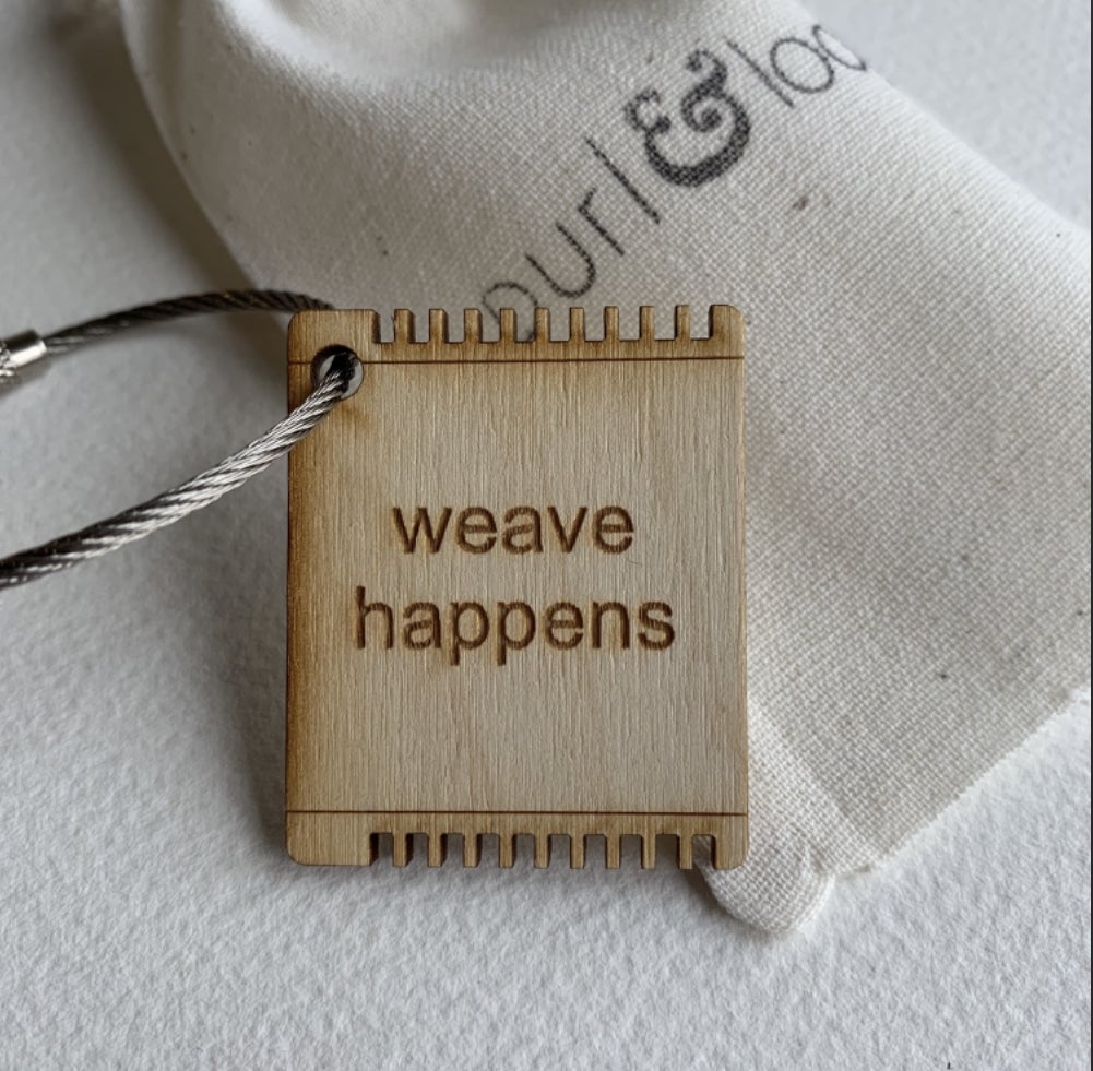 Micro Loom Key Chain - Weave Happens | mo.go.po.mo